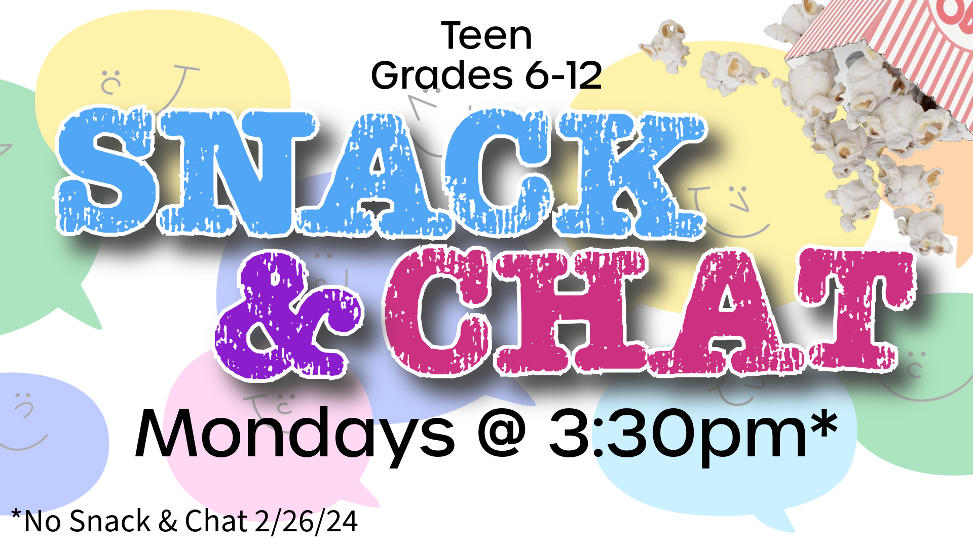 Teen Snack & Chat | E.D. Locke Public Library